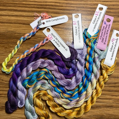 DMC Floss, Hand Dyed Floss, Embroidery Supply, Modern Embroidery, Over ...