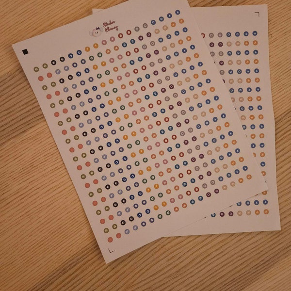 Colorful Stop Planner Stickers, Printed Stickers, Traffic Sign Stickers ...