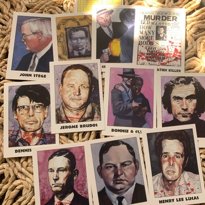 True Crime Series 1 Vintage Trading Cards. 1 Pack. 12 Cards per Pack ...