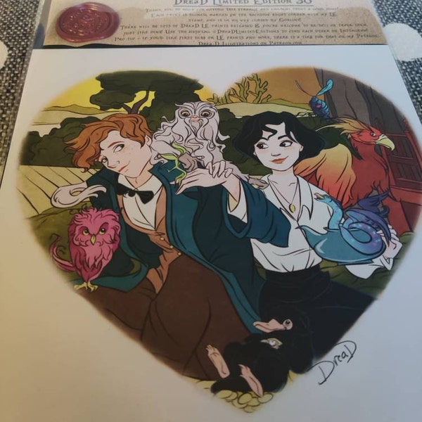 Limited Edition / Print / Love / Romantic / Cute / Sweet / Wizard ...