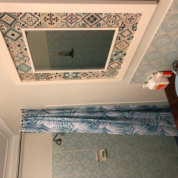 Wall Decor Mirror, Handmade Tile Decorations, Decorative Mirror Framed ...