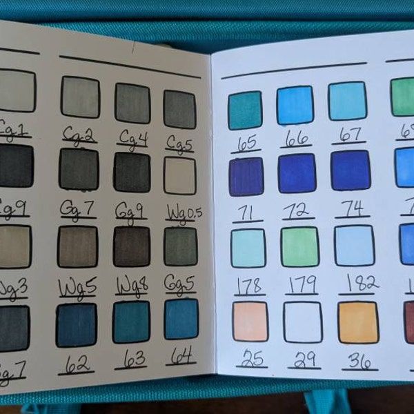 Colour Swatch Book - Colouring in - Markers - Swatching - Colouring ...