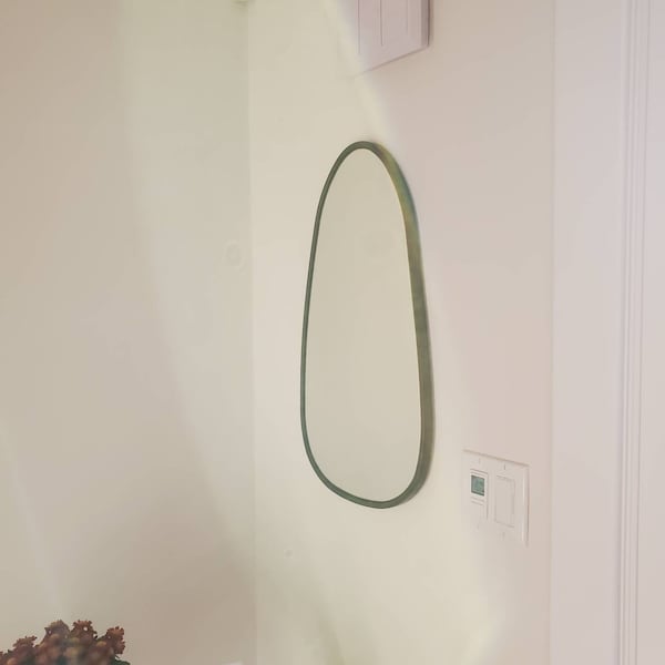 Wavy Mirror, Decorative Wall Mirrors, Round Unique Mirror, Scalloped ...