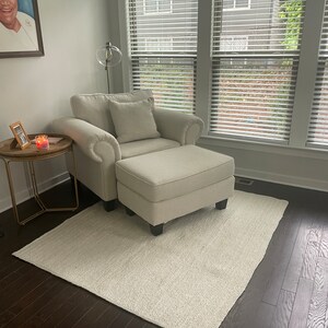 White Boho Jute Rug Natural Jute Rug Bohemian Rug Hand - Etsy