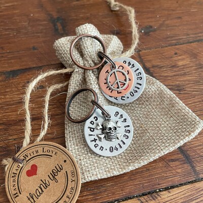 The Emma 007 Bow Pet ID Tag Small Dog Cat Feminine Unique Handstamped ...