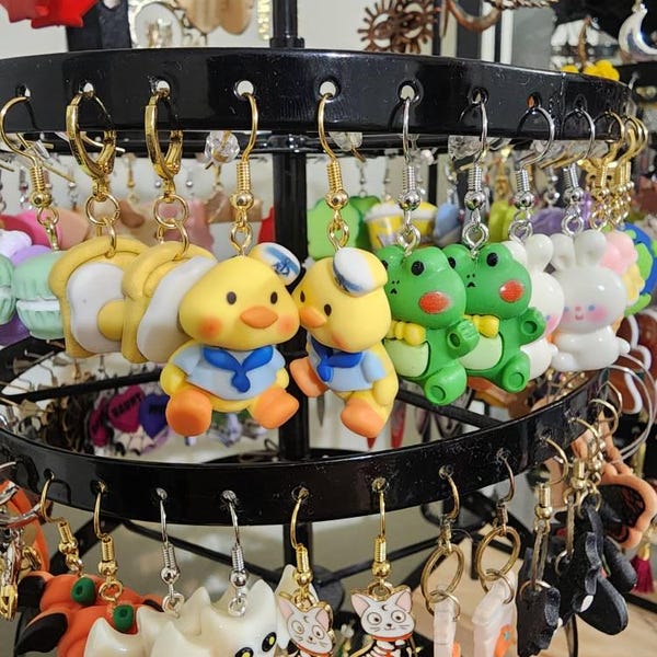 Resin Ice Cream Earrings, Ice Cream Cone Earrings, Cute Ice Cream ...