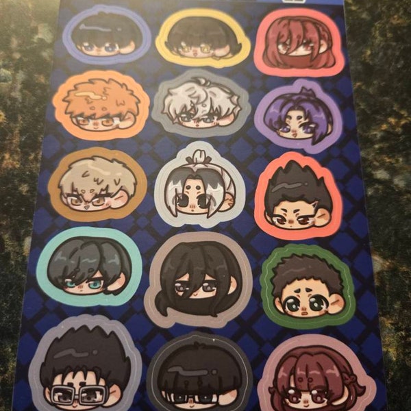 Blue Lock Sticker Sheet - Etsy