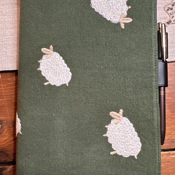 Sheep Hobonichi Journal Planner Cover A5 A6 2023 Embroidery Notebook ...
