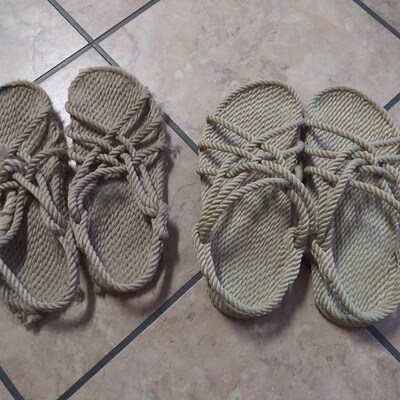 FREE Ship Women's Rope Sandals in BEIGE or Brown - Etsy