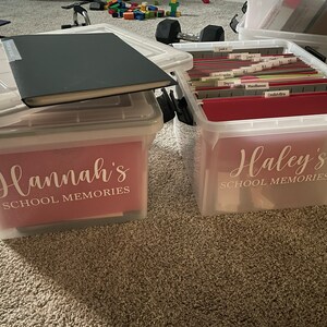 Printable Memory Box File Labels, Digital Download School Memories File ...