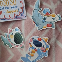 Clown Shark Stickers - Etsy