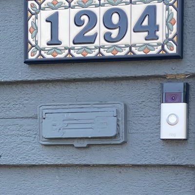 House Numbers Craftsman Rose Set Address Tiles, Craftsman Rose Design ...