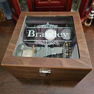 Two Layers Wood Jewelry Box, Custom Walnut Jewelry Box,wooden Jewelry ...