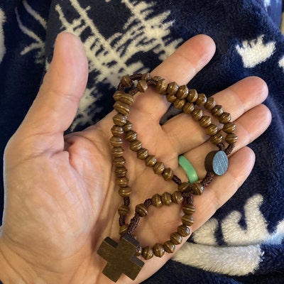 Rugged Rosaries the Living Simply Catholic Wood Rosary Minimalist ...