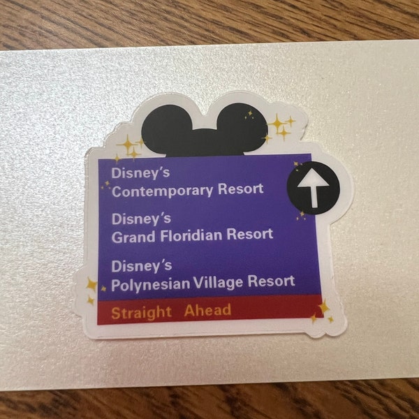 Disney World Magic Kingdom Resort Laptop Sticker | Disneyworld Road ...
