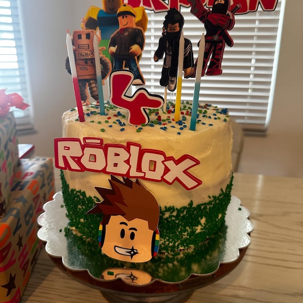 Roblox Birthday Cake Topper. - Etsy