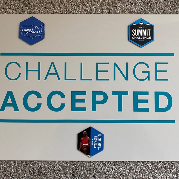 Challenge Accepted Quote – Vinyl Wall Decal, Motivational Decor - Etsy