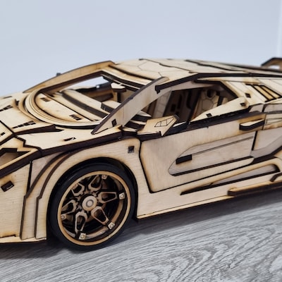 Lamborghini 3D Car Model Laser Cut Files Digital Download Installation ...