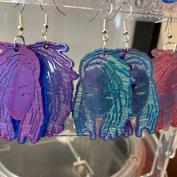 Loc’d Girl Earring Mold - Etsy