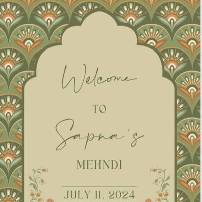 Sade Munde Da Viah Indian Welcome Sign Customizable Anand Karaj ...