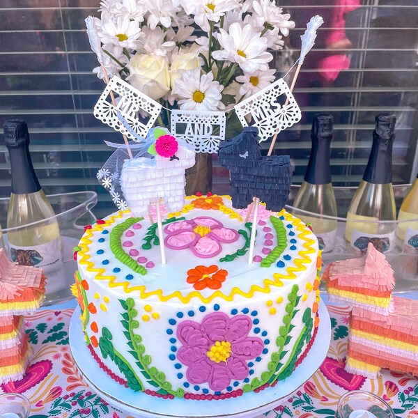 Wedding Fiesta Cake Topper Set, Fiesta Theme Wedding, Mexican Theme ...