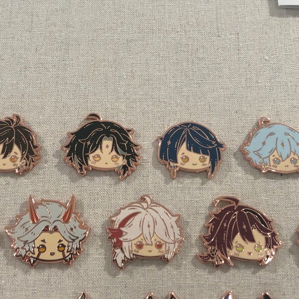 FULL SET - Genshin Archon Rose Gold Ticket Emaille Pins (5 Pins) - Etsy.de