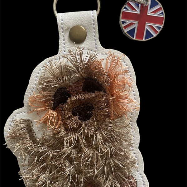 Little Puppy and Dog Paw SET of 2 Eyelet Keychain Cockapoo Goldendoodle ...