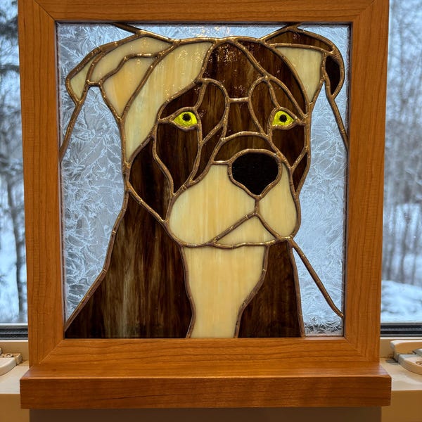 Golden Retriever Stained Glass Pattern Design Digital Download PNG PDF ...