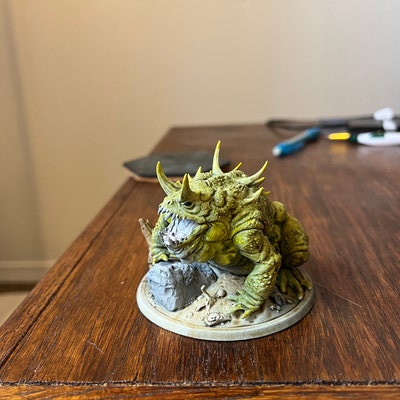Giant Toad Miniature Lord of the Print Dnd Miniatures RPG - Etsy