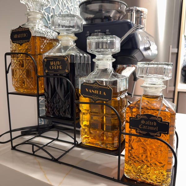 Vintage Style Decanter Tags: Custom Bar Signs, Home Decor - Etsy