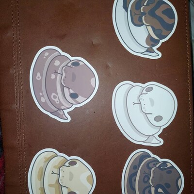 Ball Python Stickers, Cute Snake Stickers - Etsy