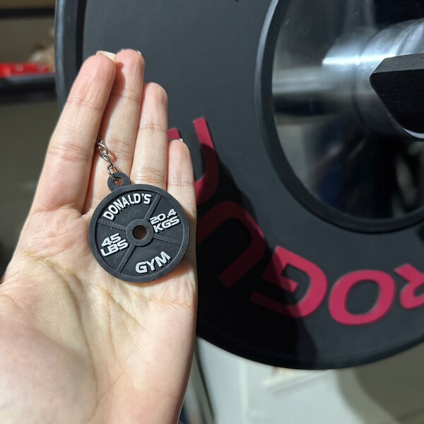Customizable 45 LB Weight Keychain - Etsy