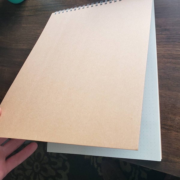 Top Spiral Kraft Notepad | 160 Pages 80 Sheets | 100 Gsm Eco-friendly ...
