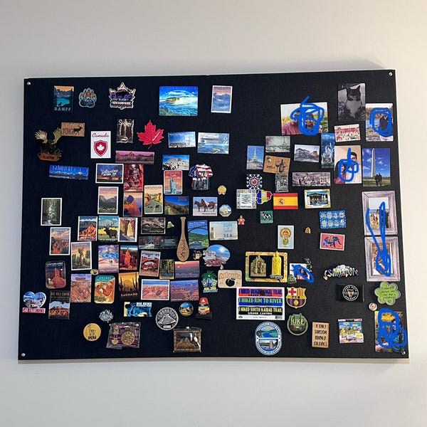 Travel Magnet Display Board Souvenir Magnet Display Board Modern ...