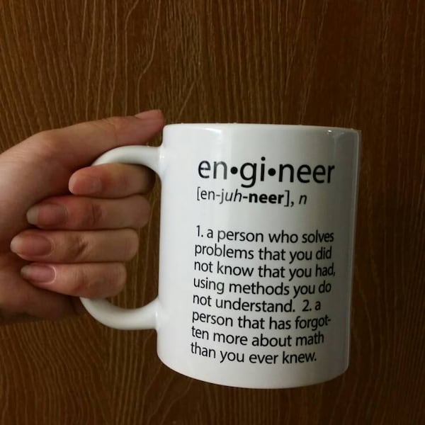 Engineer Definition- Funny Coffee or Tea Mug - Etsy