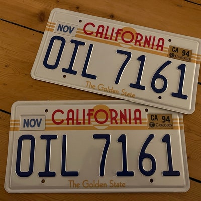 California Retro Vintage US USA License Plate Customizable - Etsy