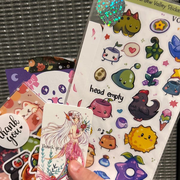 Stardew Valley Sticker Sheet | Animal Sticker Sheet, Junimo, Slime ...