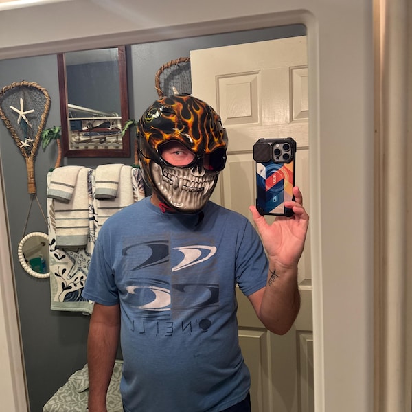 Abaddon Skull Motorcycle Helmet Custom DOT and ECE Approved - Etsy