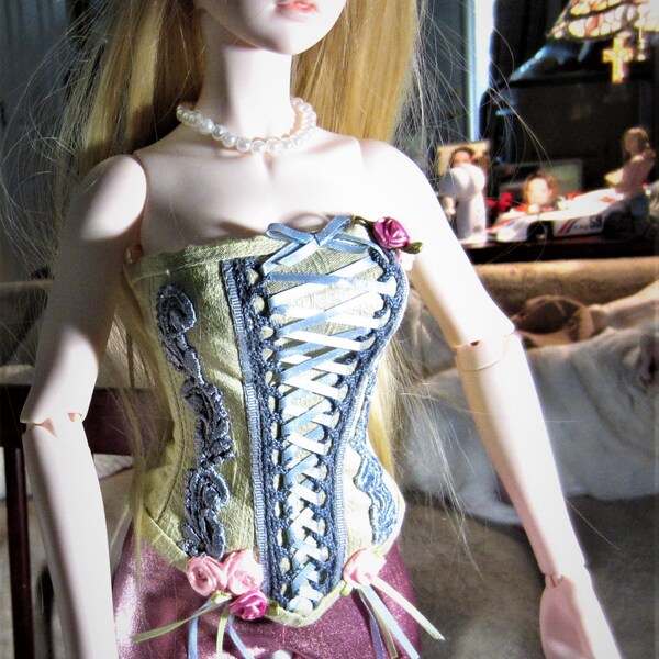 1/4 PATTERN FID CORSET, Bjd Sewing Pattern, Diy Doll Outfit, Bjd ...
