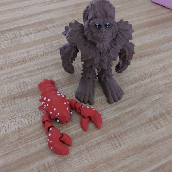 Articulated Yeti | 3D Print | Fidget Toy - Etsy