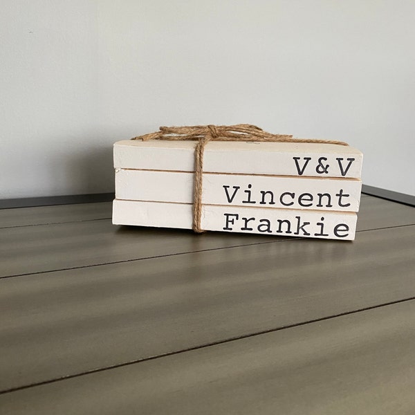 Baby Boy Stacked Books, Its a BOY Custom Book Stack, Farmhouse Nursery ...