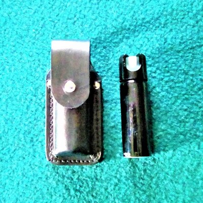 Flashlight Holster Leather Belt Loop Fits Smaller Flashlight up to 1 ...