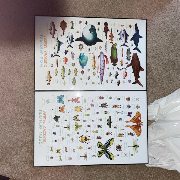 All the Fish in Animal Crossing Print - Etsy