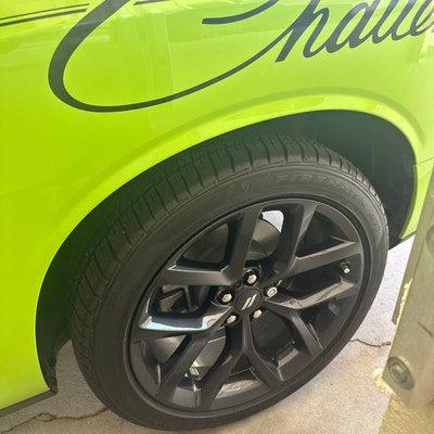 Dodge Challenger Text Logo Side Graphics set of 2 Decals mopar Licensed ...