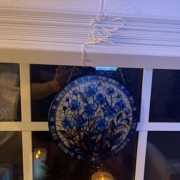 Columbine Flower Acrylic Window Hanging, Flower Window Garden Hanging ...