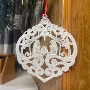 FSL Nativity Ornament Free Standing Lace Machine Embroidery Designs ...