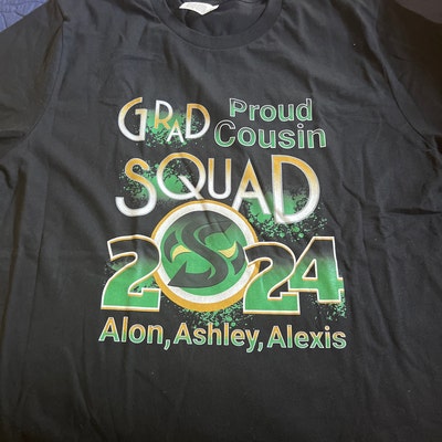 Personalized Grad Squad Family Shirt, Graduate Photo Shirt, Finally ...