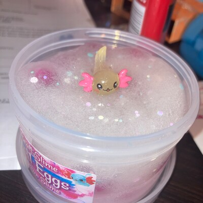 Frog Spawn Slime axolotl Eggs Unscented Stretchy Frogspawn Crunchy ...