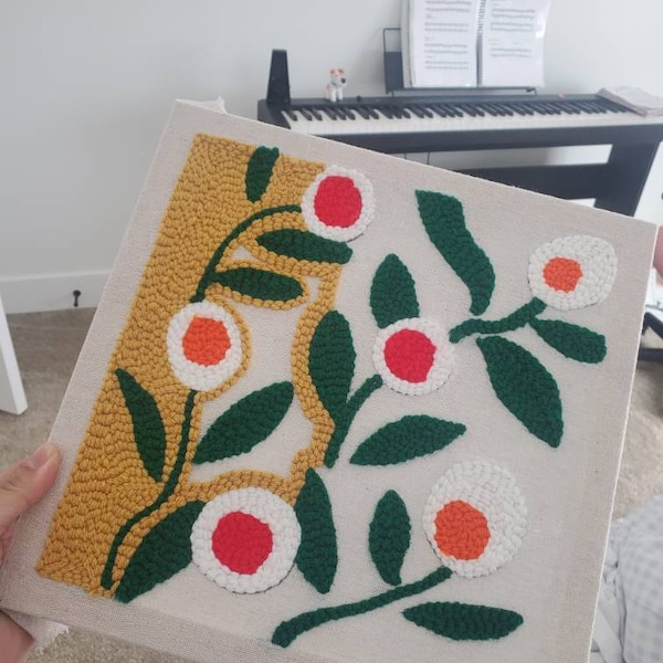 Punch Needles Rug Kit / Beginner Punch Needle Rug Kit / Punch Needle ...