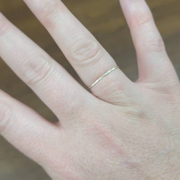 1 Super Skinny Stacking Ring, Knuckle Ring, Tiny Silver Ring, Stacking Rings, Knuckle Ring ...